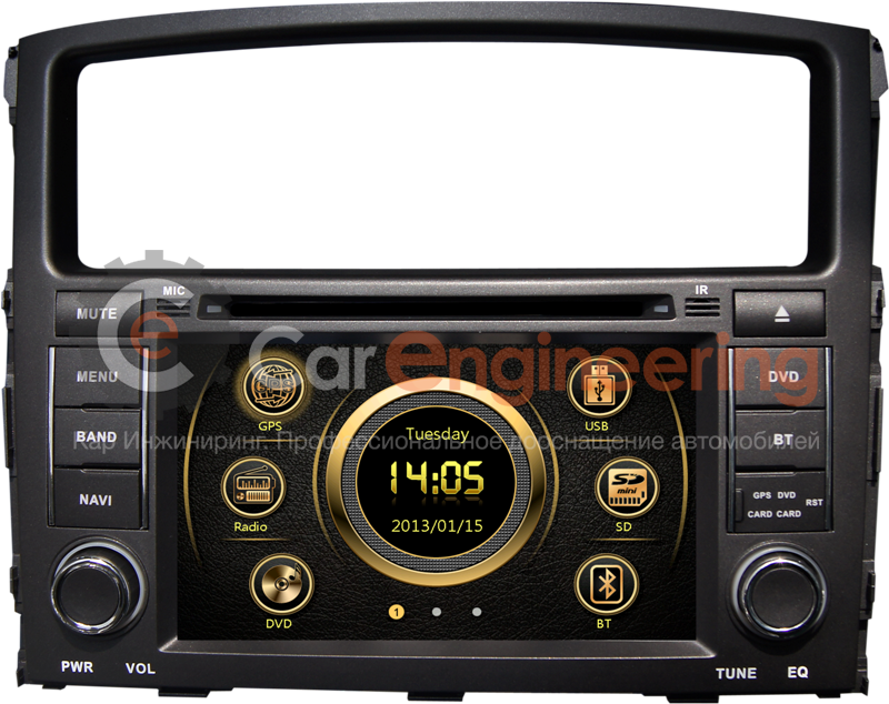 Штатная магнитола Митсубиси Паджеро 4 Redpower Windows