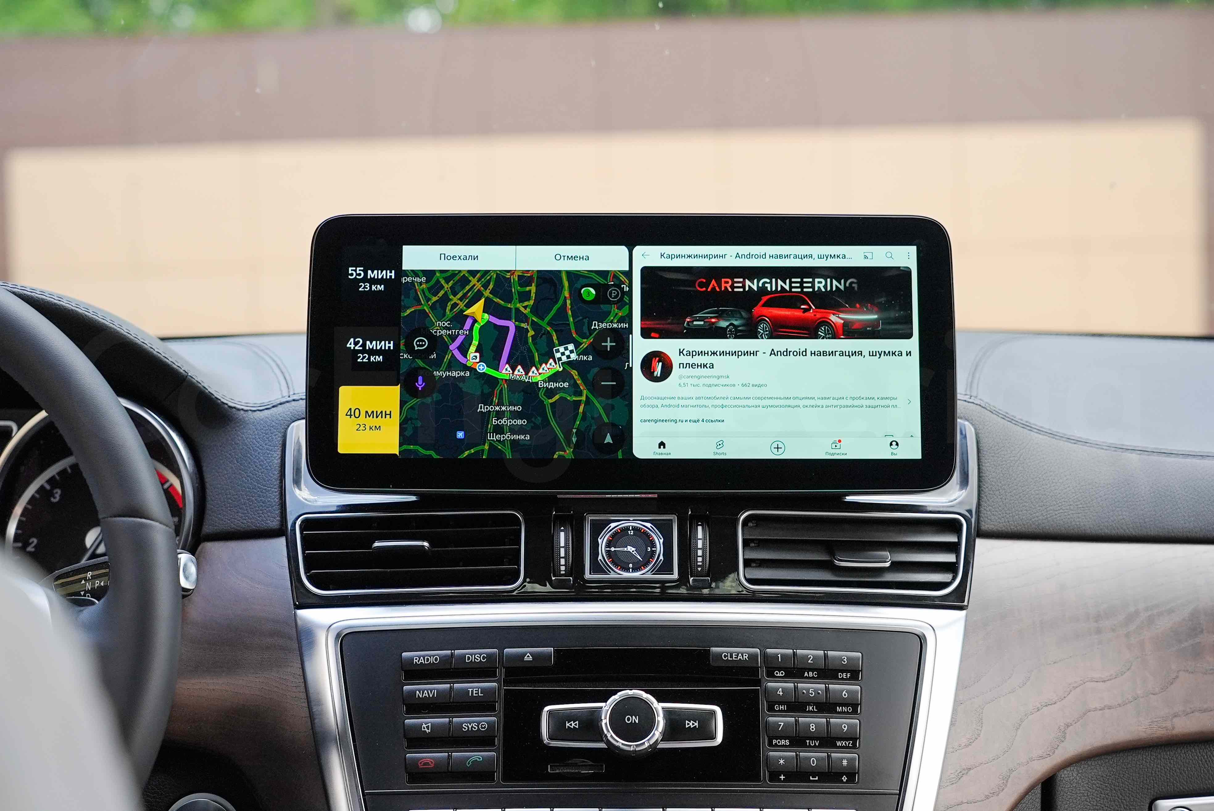 Андроид монитор для Мерседес МЛ и ГЛ 166